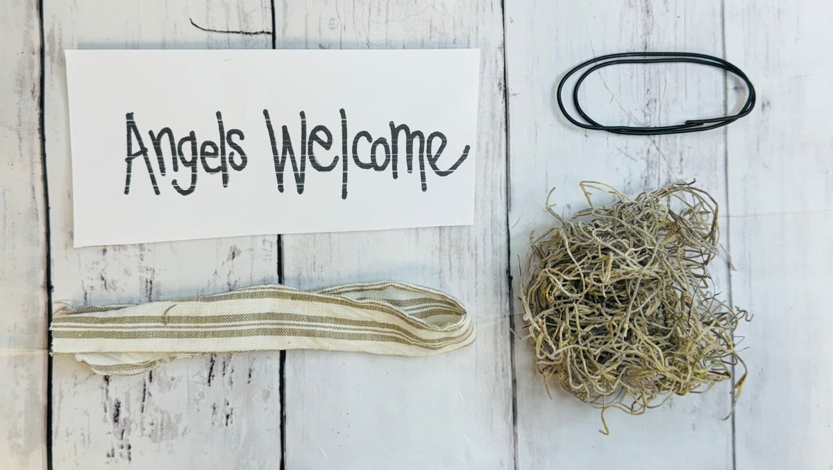 Angels Welcome-DIY-Garden Stake – A-Frayed-Knot By Nicole